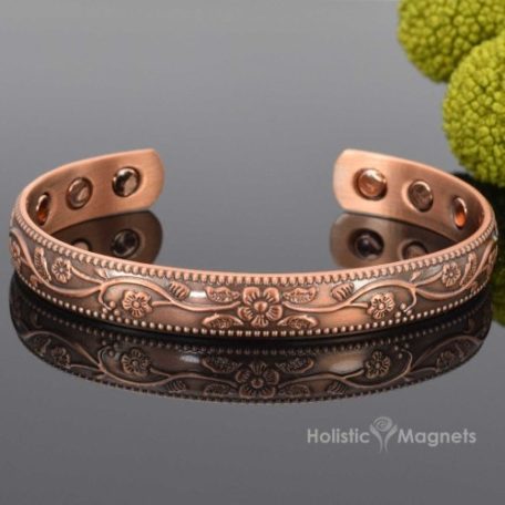 Pure Copper Magnetic Bracelet for Women Ladies Copper Bangle with ...