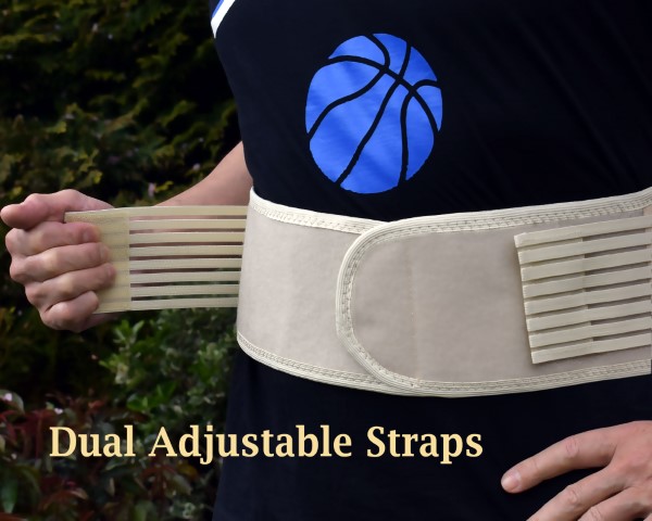 Self-Heating, Magnetic Back Brace with Adjustable Straps, Breathable ...